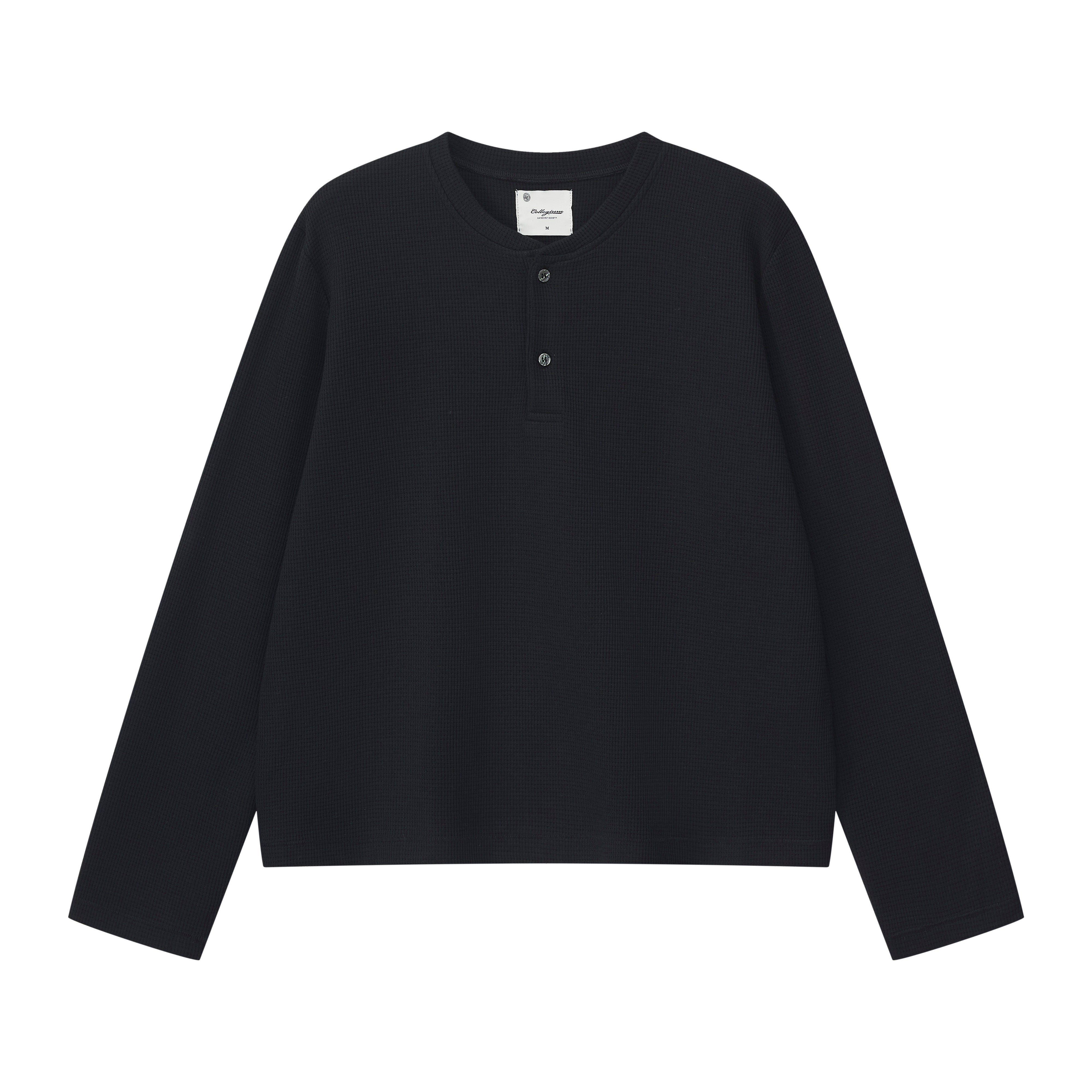 CGM Crest Henley - Black – Collegium